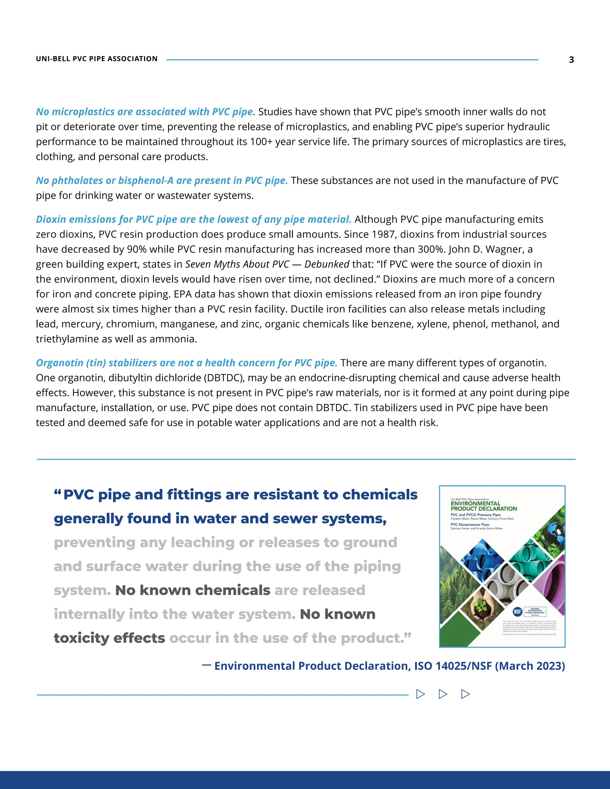 The Health, Safety, and Environmental Performance of PVC Pipe | PDF