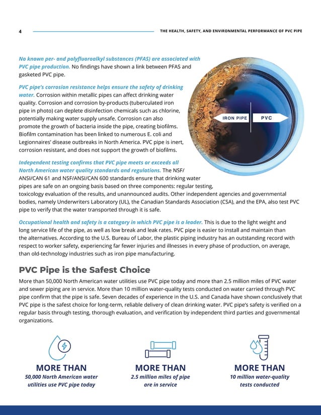 The Health, Safety, and Environmental Performance of PVC Pipe | PDF