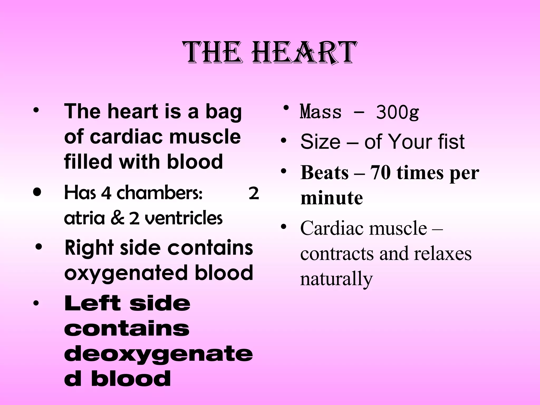 IB Biology - The Heart | PPT
