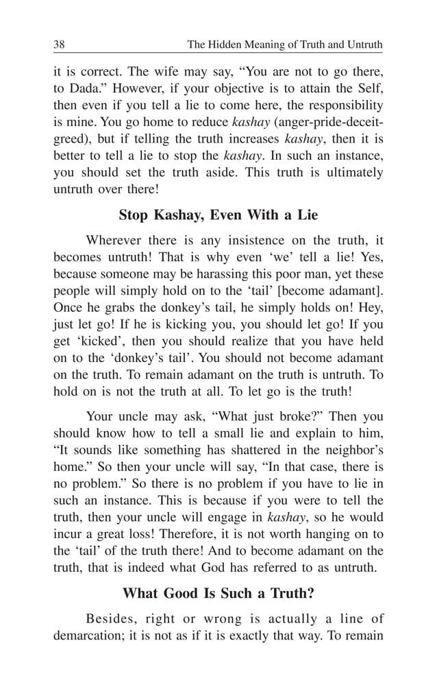 The Hidden Meaning of Truth and Untruth | PDF