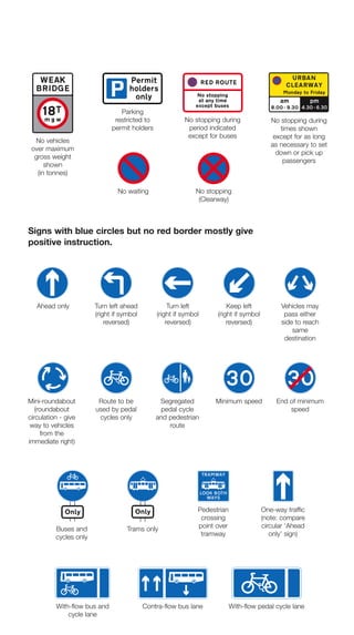 The Highway code traffic signs the-highway-code-traffic-signs