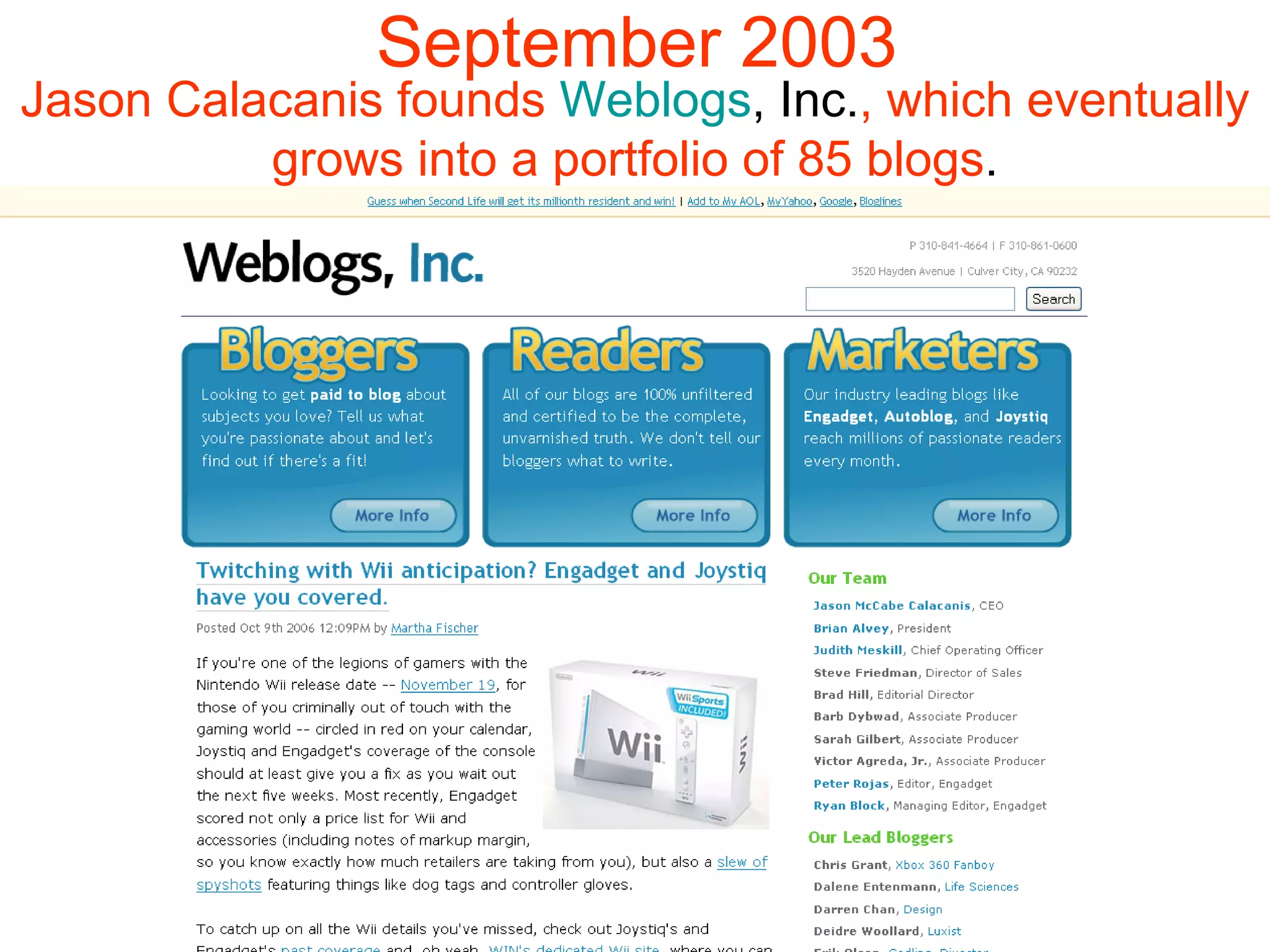 The history of blogs | PPT