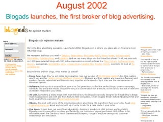 The history of blogs | PPT