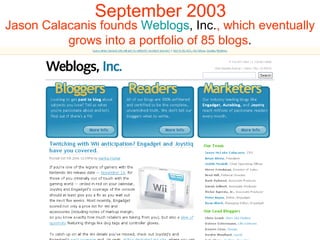 The history of blogs | PPT