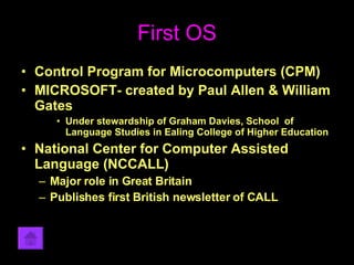 The History Of Call Final | PPT
