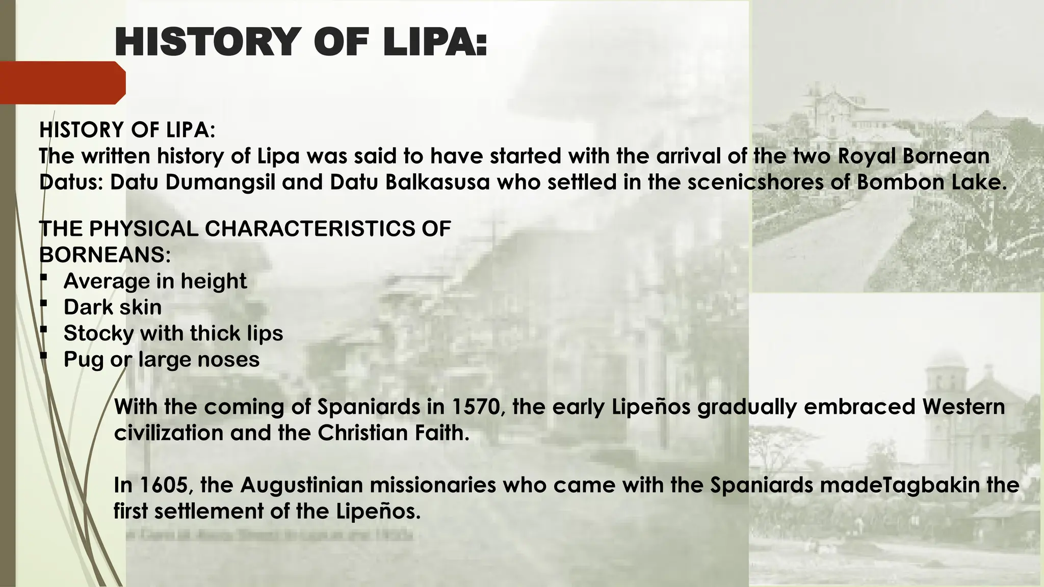 The History of Lipa City Batangas pptx.. | PPTX