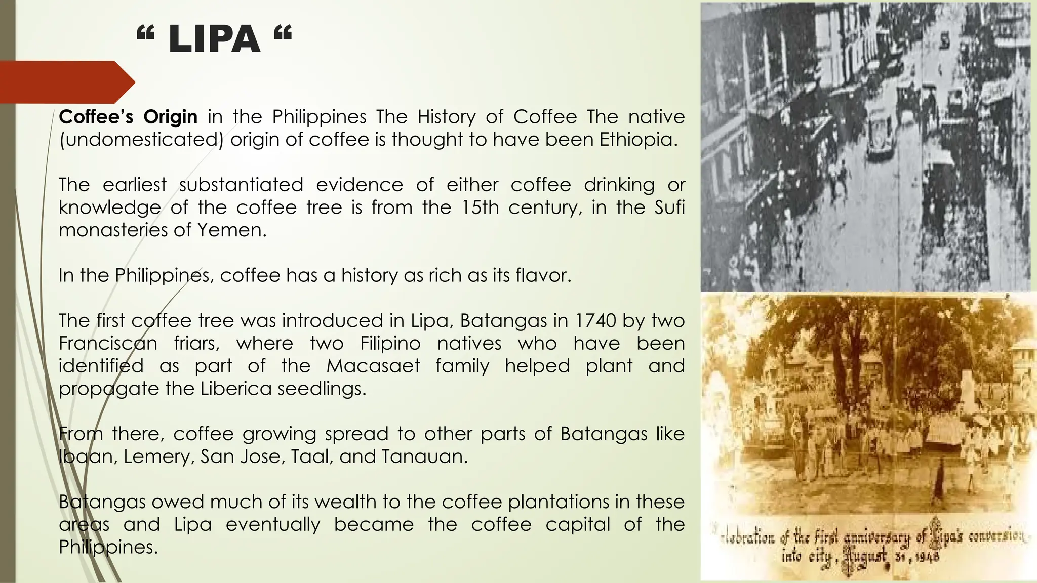 The History of Lipa City Batangas pptx.. | PPTX