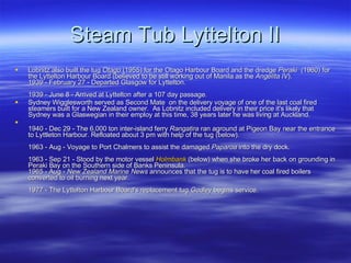 The History Of Lyttelton Harbour | PPT
