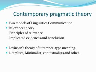 The history-of-pragmatics | PPT