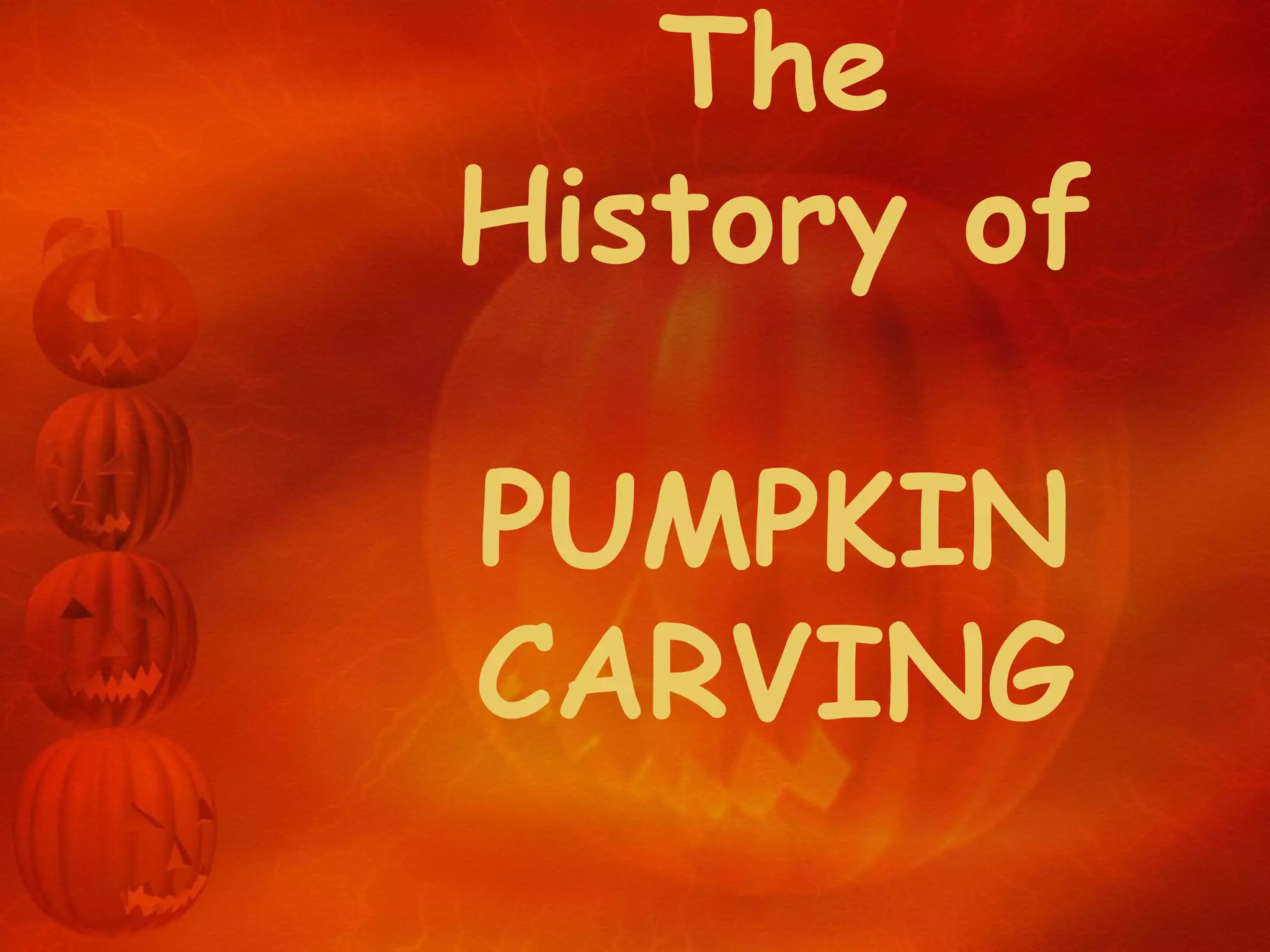 the history of pumpkin carving | PPS