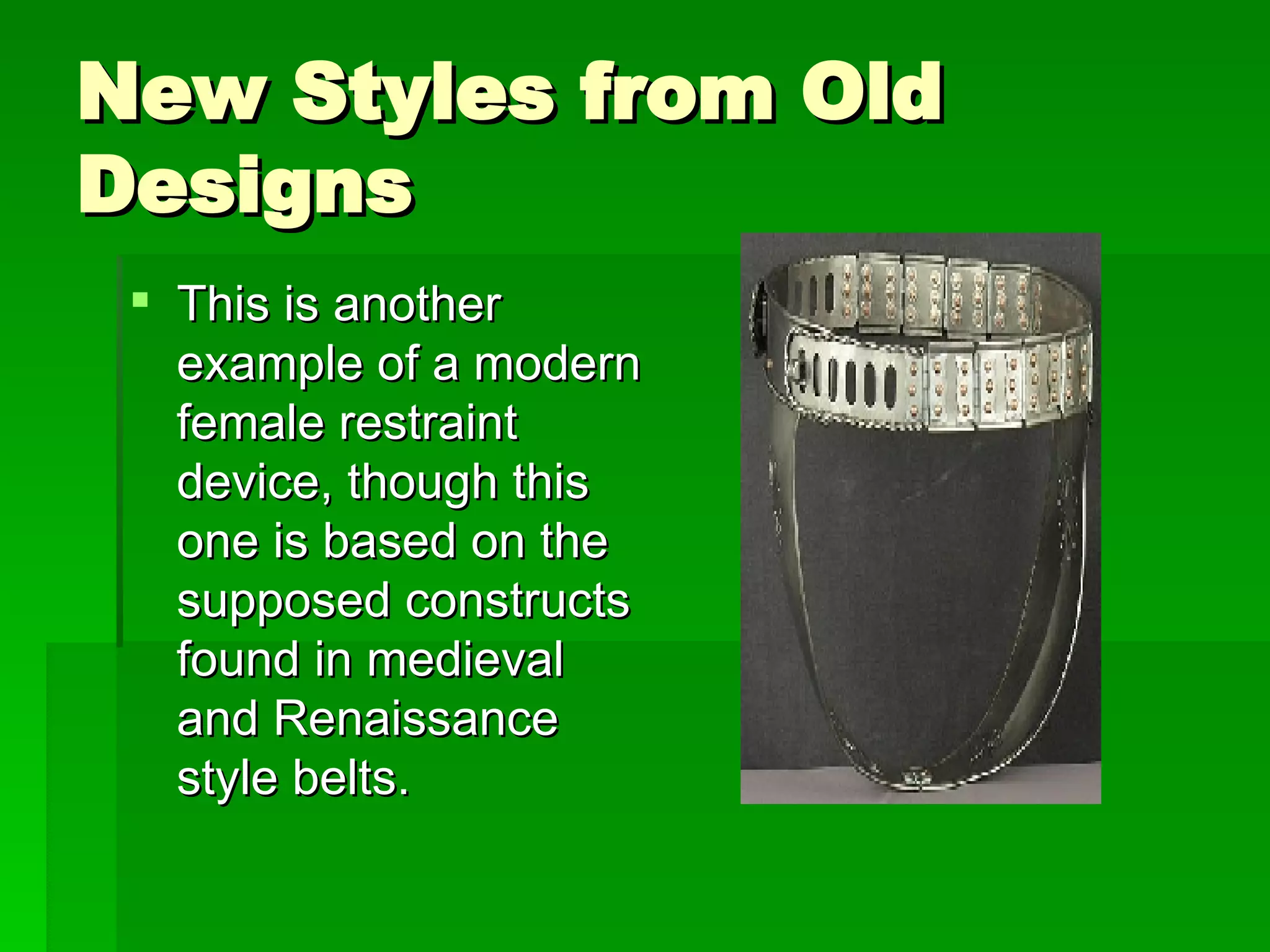 The History Of The Chastity Belt | PPT