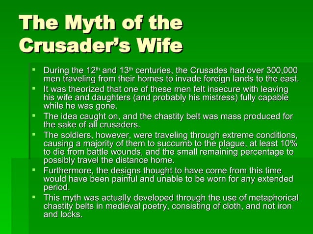The History Of The Chastity Belt | PPT | Sexual Conditions | Sexual Health