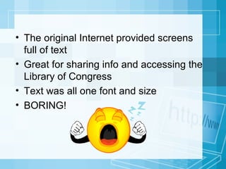The History Of The Internet Presentation | PPT