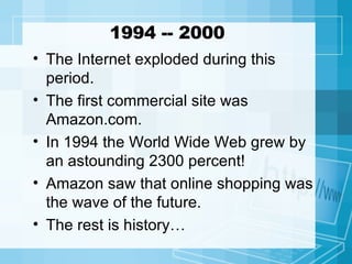 The History Of The Internet Presentation | PPT