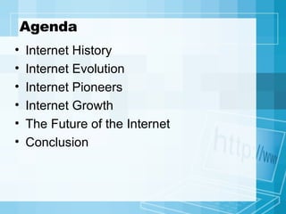 The History Of The Internet Presentation | PPT