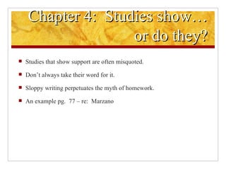 The Homework Myth | PPT