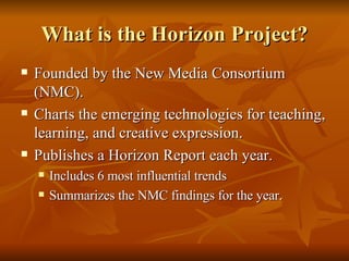 The Horizon Project | PPT