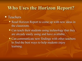 The Horizon Project | PPT