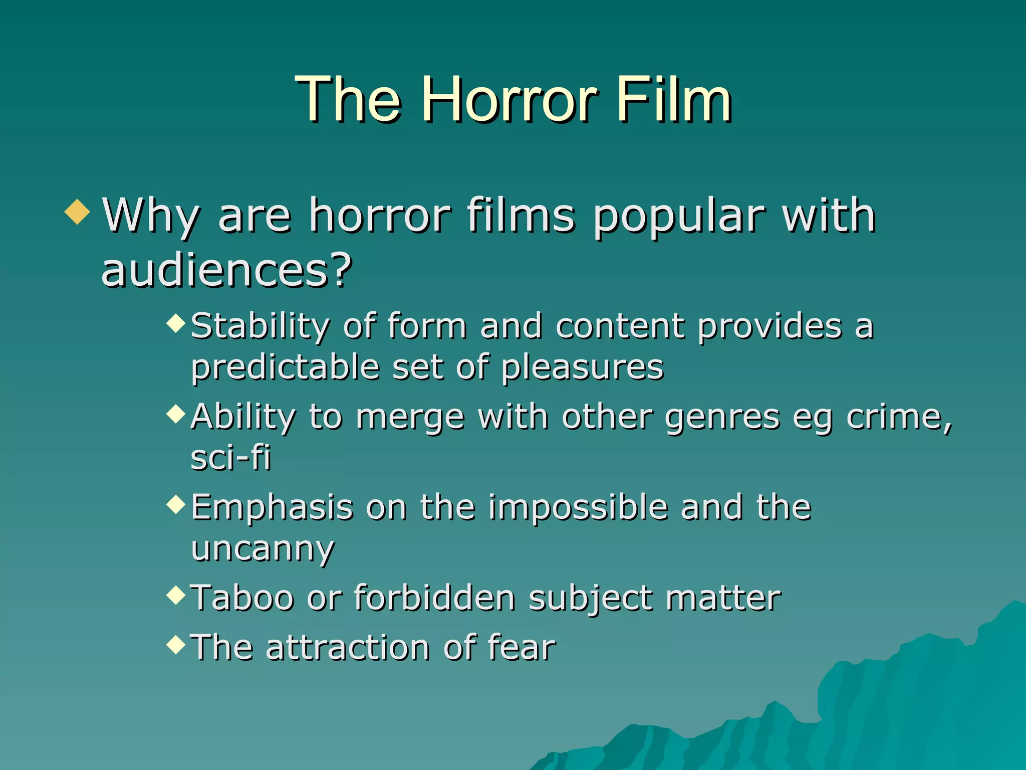 The Horror Film An Introduction | PPT