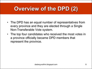 The House of Regional Representatives of the Republic of Indonesia ...