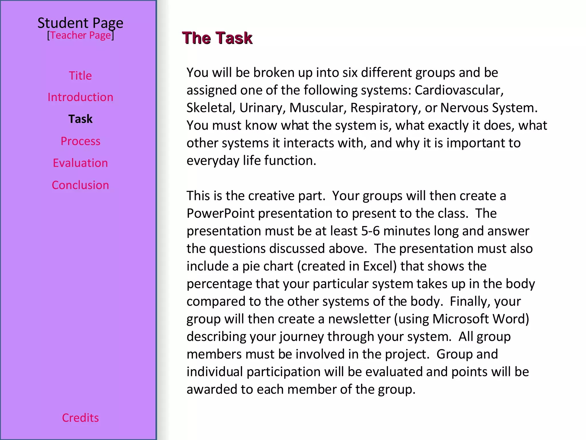 The Human Body Webquest | PPT