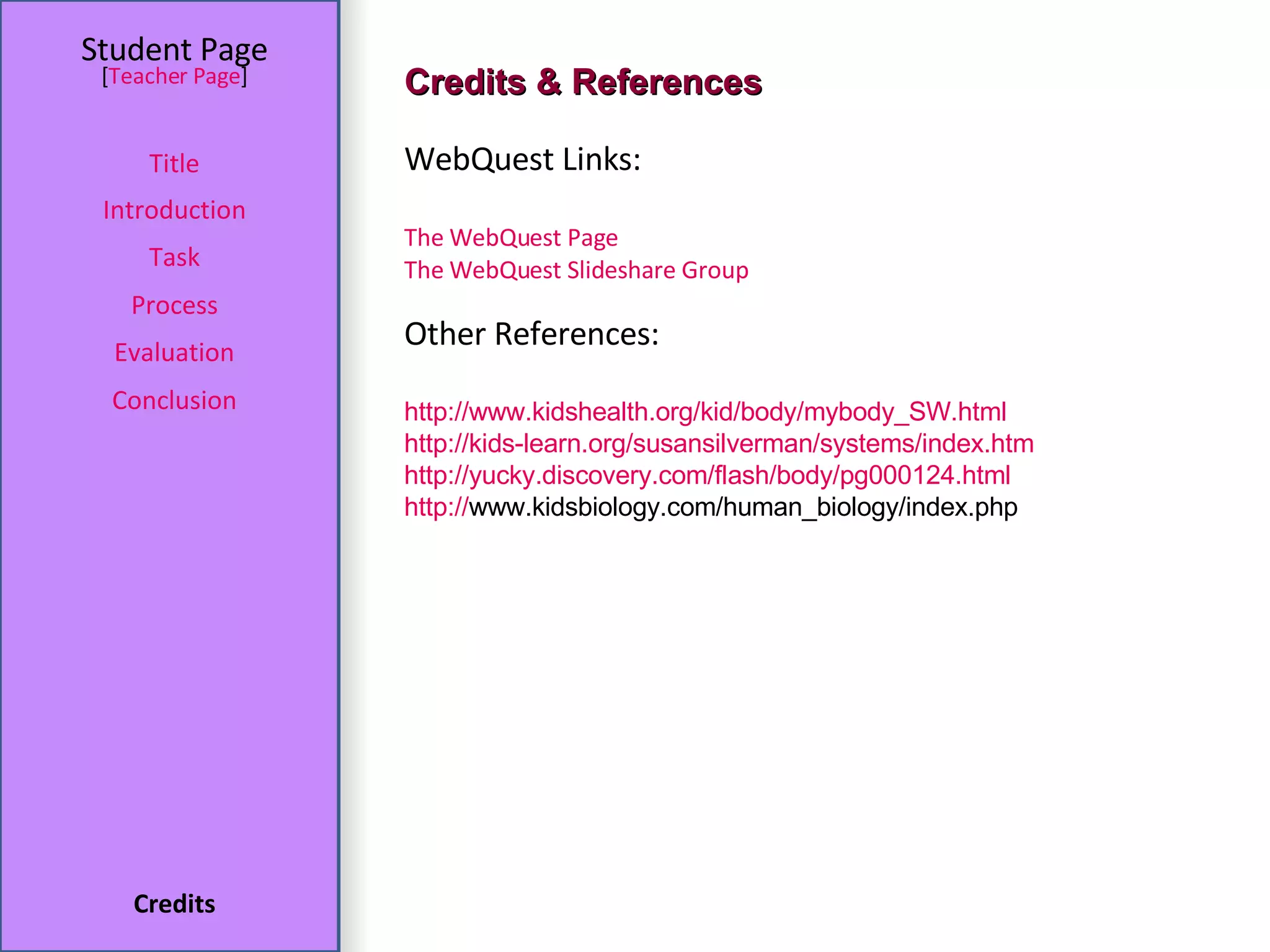 The Human Body Webquest | PPT