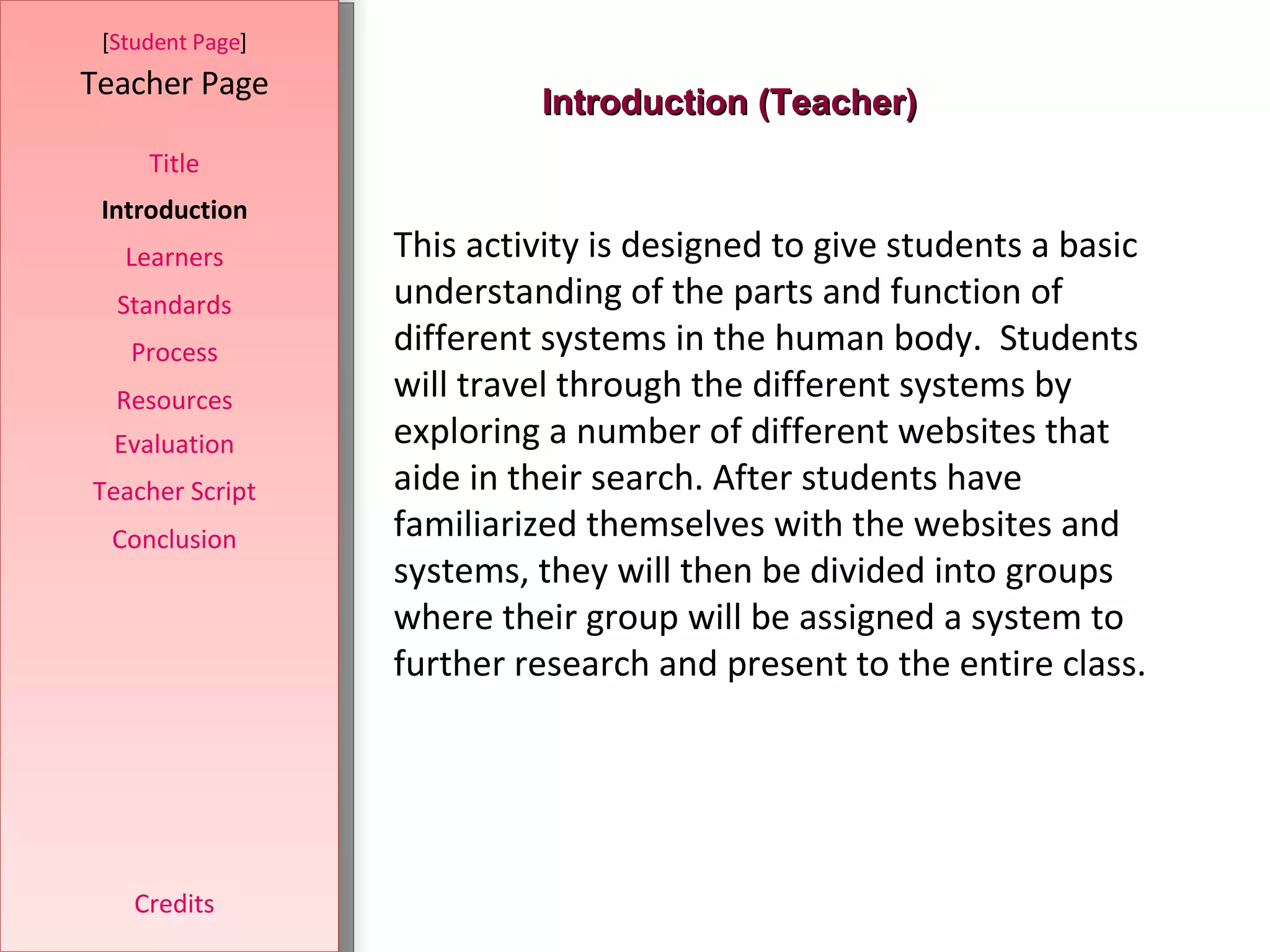 The Human Body Webquest | PPT