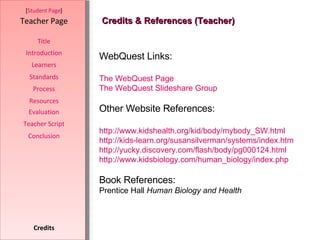 The Human Body Webquest | PPT