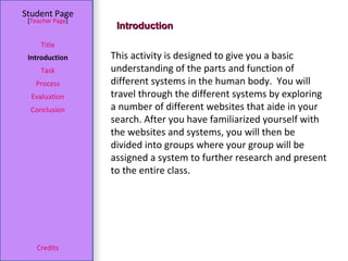 The Human Body Webquest | PPT