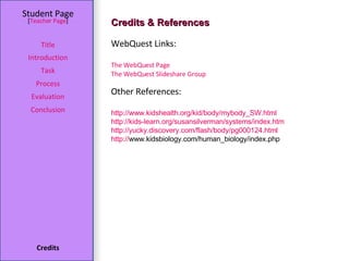The Human Body Webquest | PPT