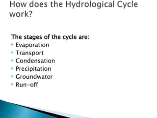 The Hydrological Cycle | PPT