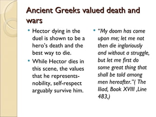 The Iliad : Death of Hector | PPT