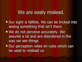 The Illusion Of Seeing | PPT