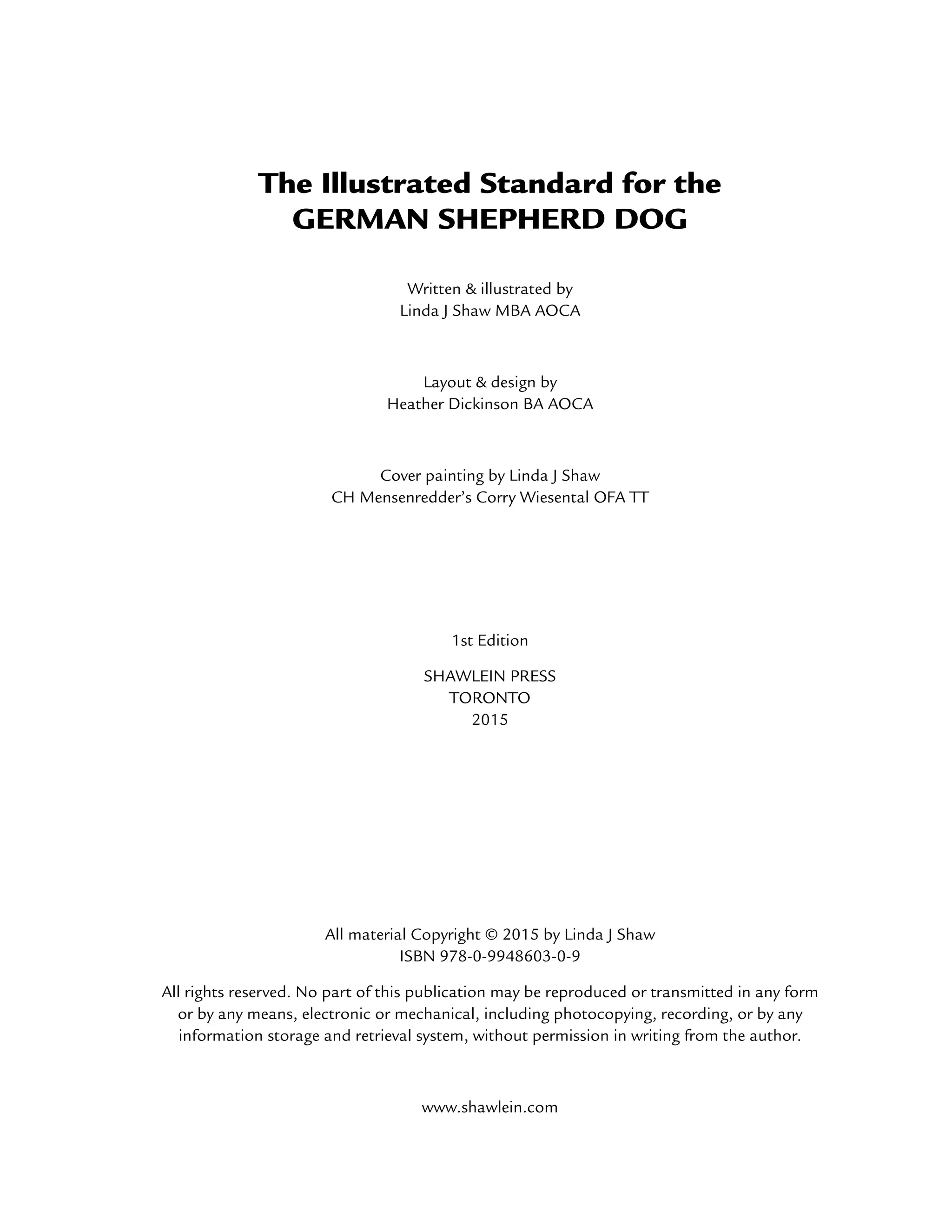 The illustrated-standard-for-the-german-shepherd-dog | PDF