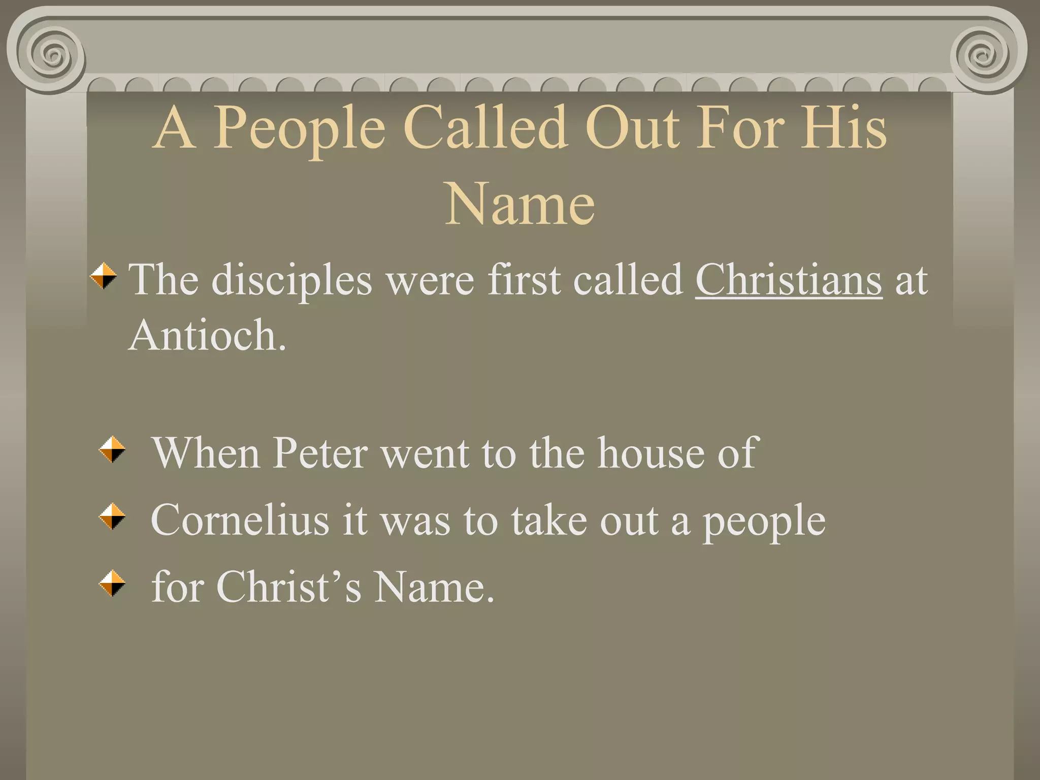 The Importance of Christ's Name | PPT