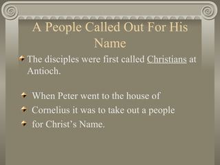 The Importance of Christ's Name | PPT