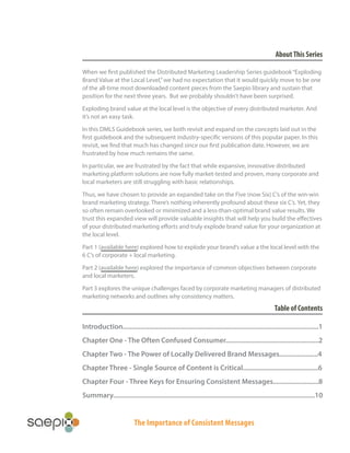 The Importance of Consistent Messages | PDF