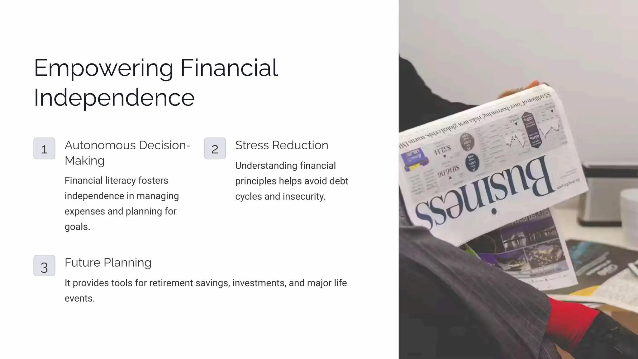 Insights on The Importance of Financial Literacy | PPT