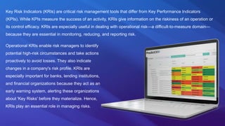 The Importance of Key Risk Indicators in Risk Management | PPTX
