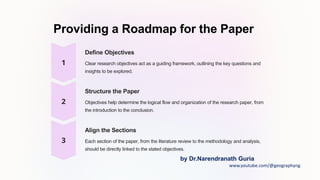 Objectives in Research Papers | Research Methodology | PPTX
