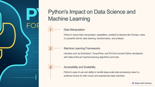 Unleashing the Power of Python: A Beginner's Guide | PPTX | Programming Languages | Computing