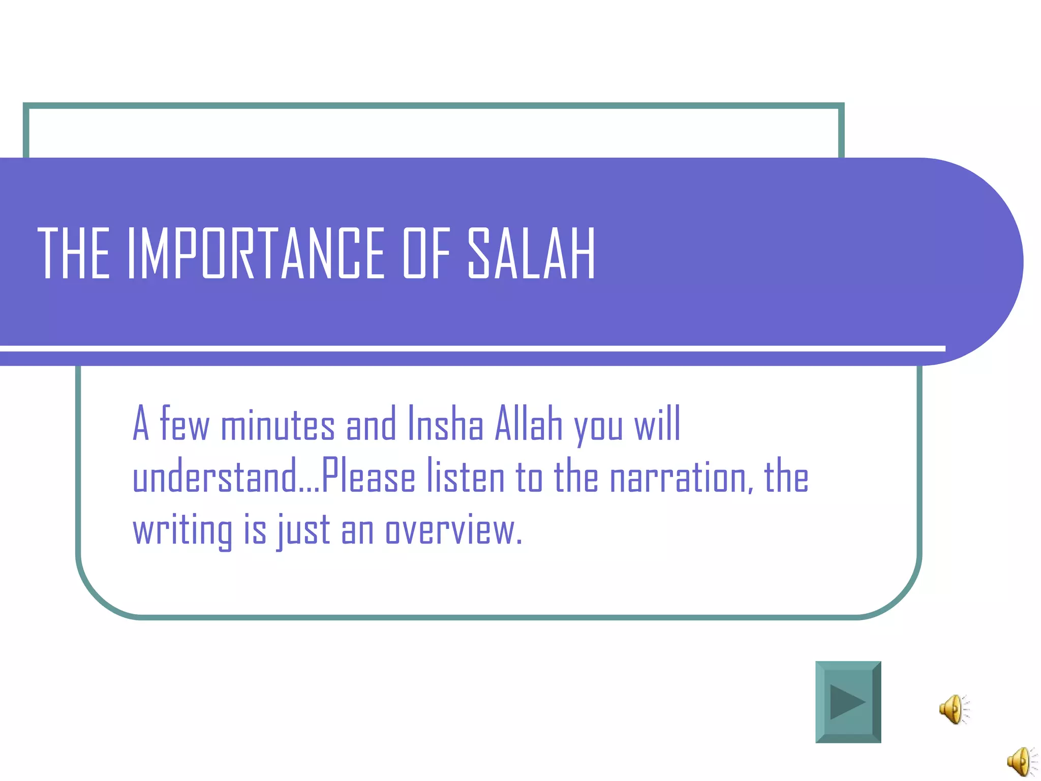 The Importance Of Salah | PPS