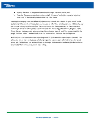 The Importance of Targeting your Customers - Cross Selling Execution | PDF