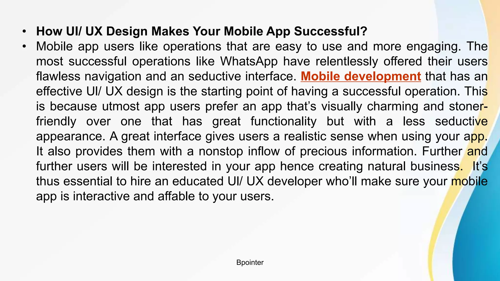The Importance of UI/UX Design | PPTX