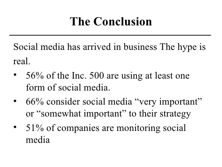 The Conclusion Social Media Has the-conclusion-social-media-has