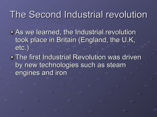 The Industrial Revolution II | PPT