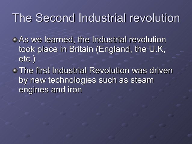 The Industrial Revolution II | PPT