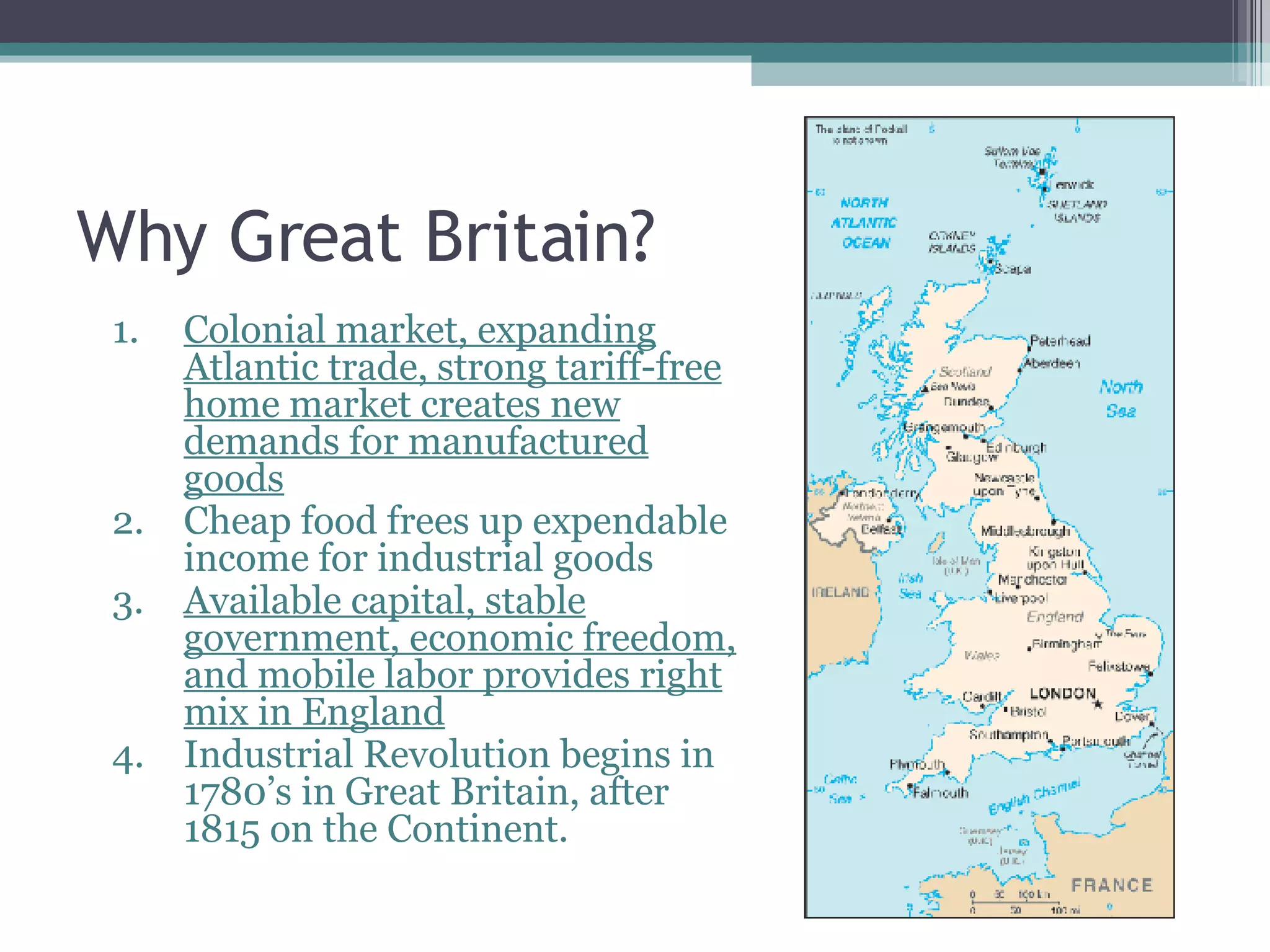 The Industrial Revolution In Great Britain | PPT