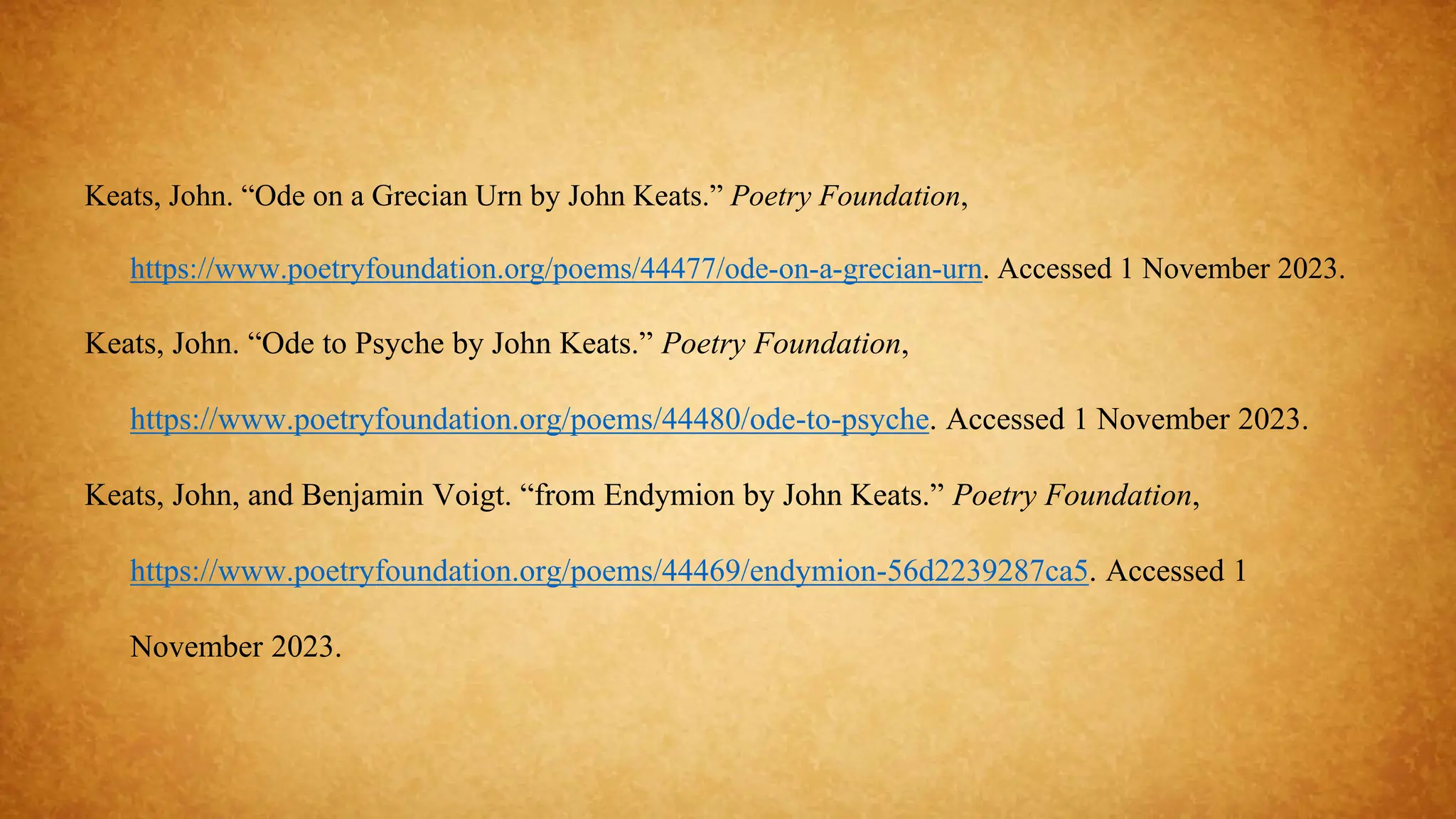 The Influence of Greek Mythology on Keats’s poetry | PPTX