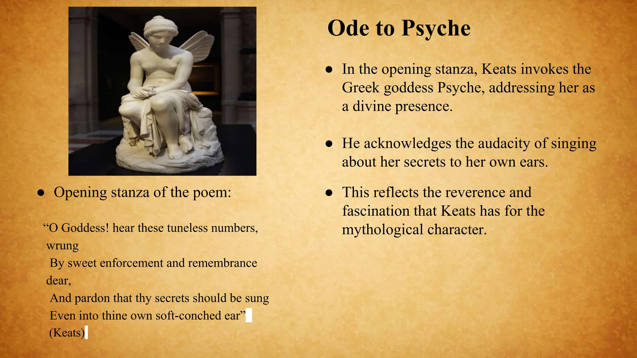 The Influence of Greek Mythology on Keats’s poetry | PPTX